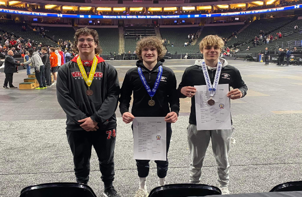 White Hawks Wrestlers Place Three at State, Nelson Defends State Title