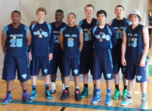 9th Grade Boys (Blue) Win Shootout!