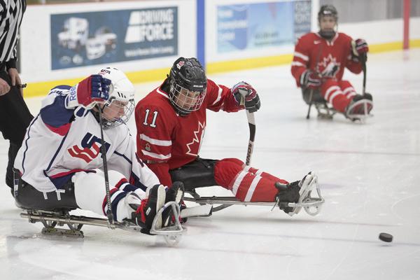 U.S. Developmental Sled Hockey Team Sweeps Canada