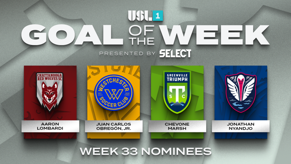 USL League One Goal of the Week – Week 33