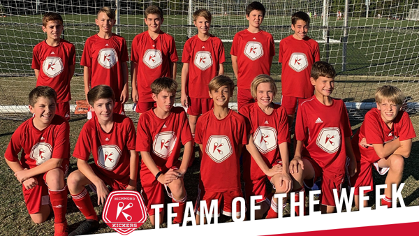 U13 Boys Elite White Named Team of the Week