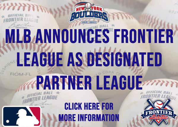 MLB DESIGNATES FRONTIER LEAGUE AS OFFICIAL PARTNER LEAGUE