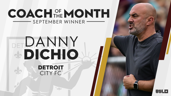 Detroit City FC’s Danny Dichio voted USL Championship Coach of the Month
