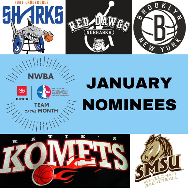 NWBA Toyota Team of the Month January Nominees Announced