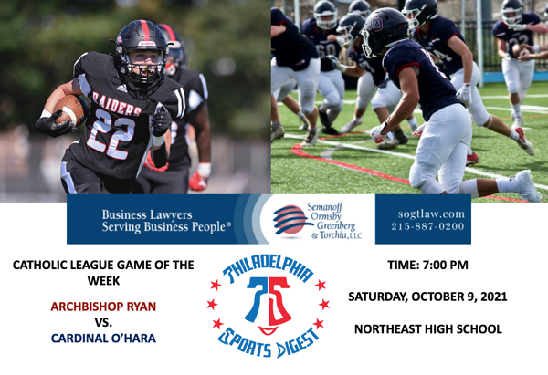FOOTBALL: Catholic League Game of the Week, Archbishop Ryan vs ...
