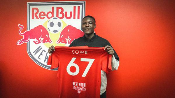 Red Bulls II Sign Sowe to Pro Deal