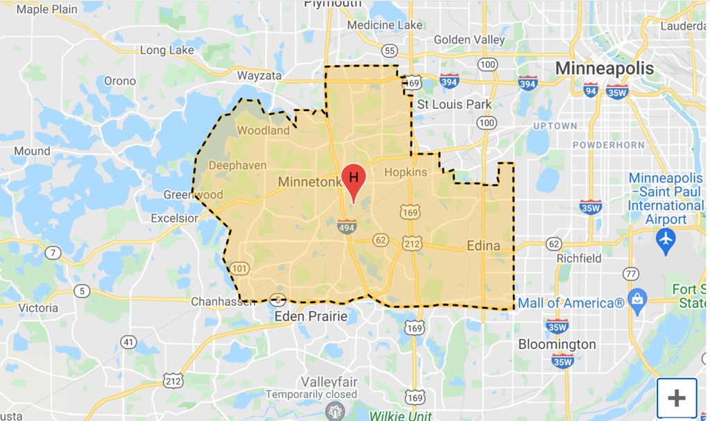 Hopkins Area Little League Boundaries