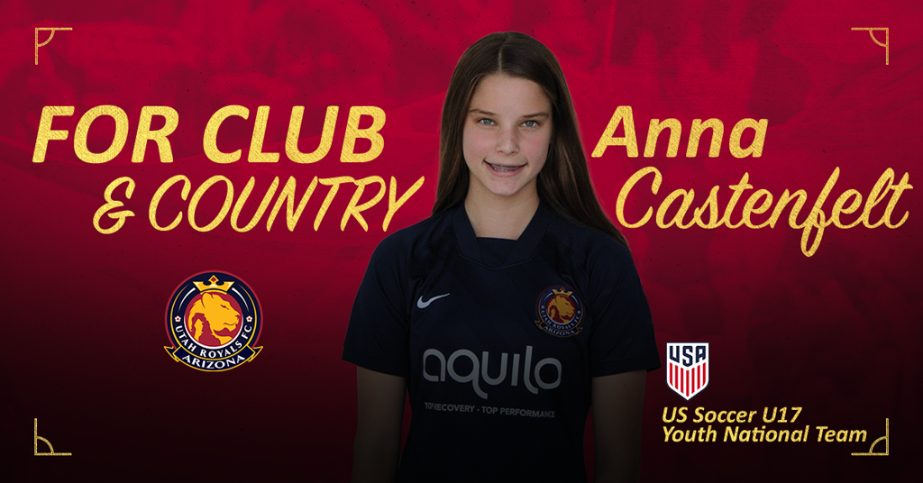 Utah Royals FC AZ's Anna Castenfelt Invited To U17 Women's National Team