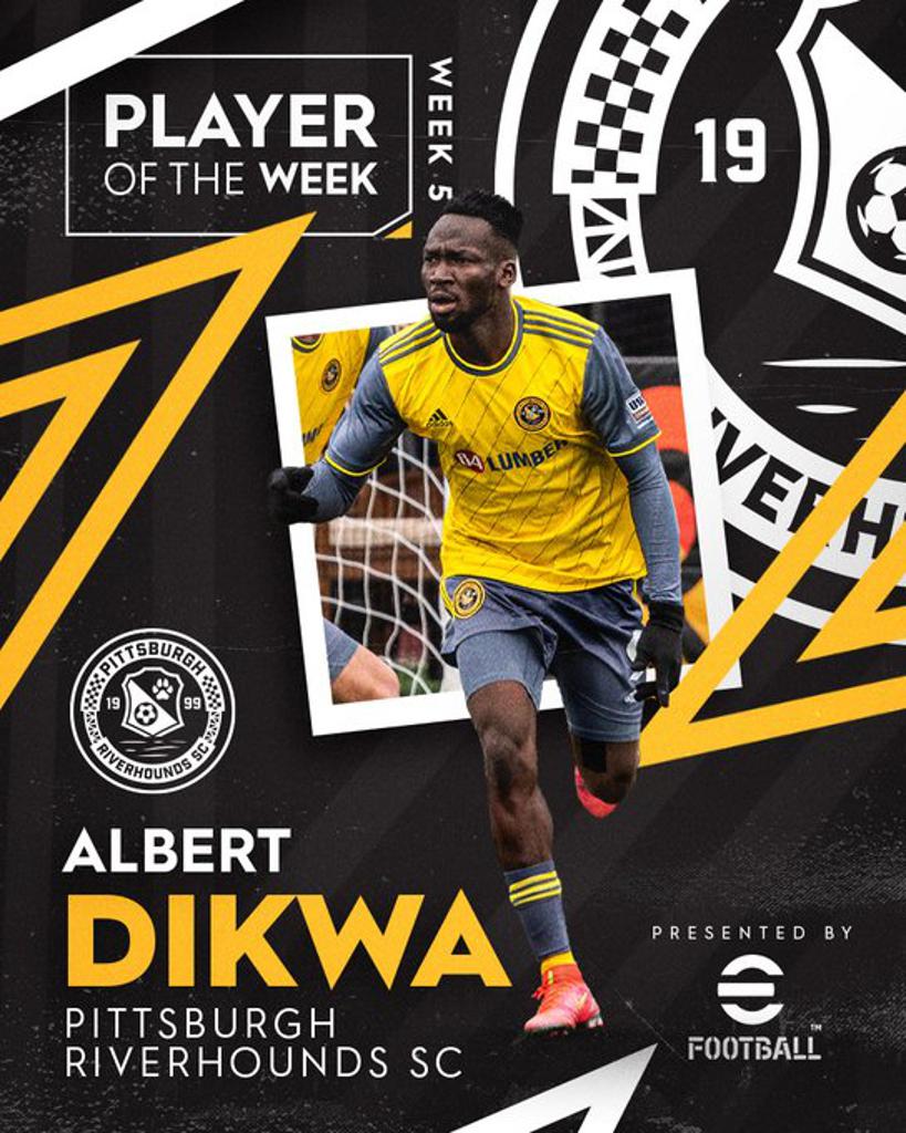 MVA SIMA Alumnus Albert Dikwa named USL Championship Player of the Week