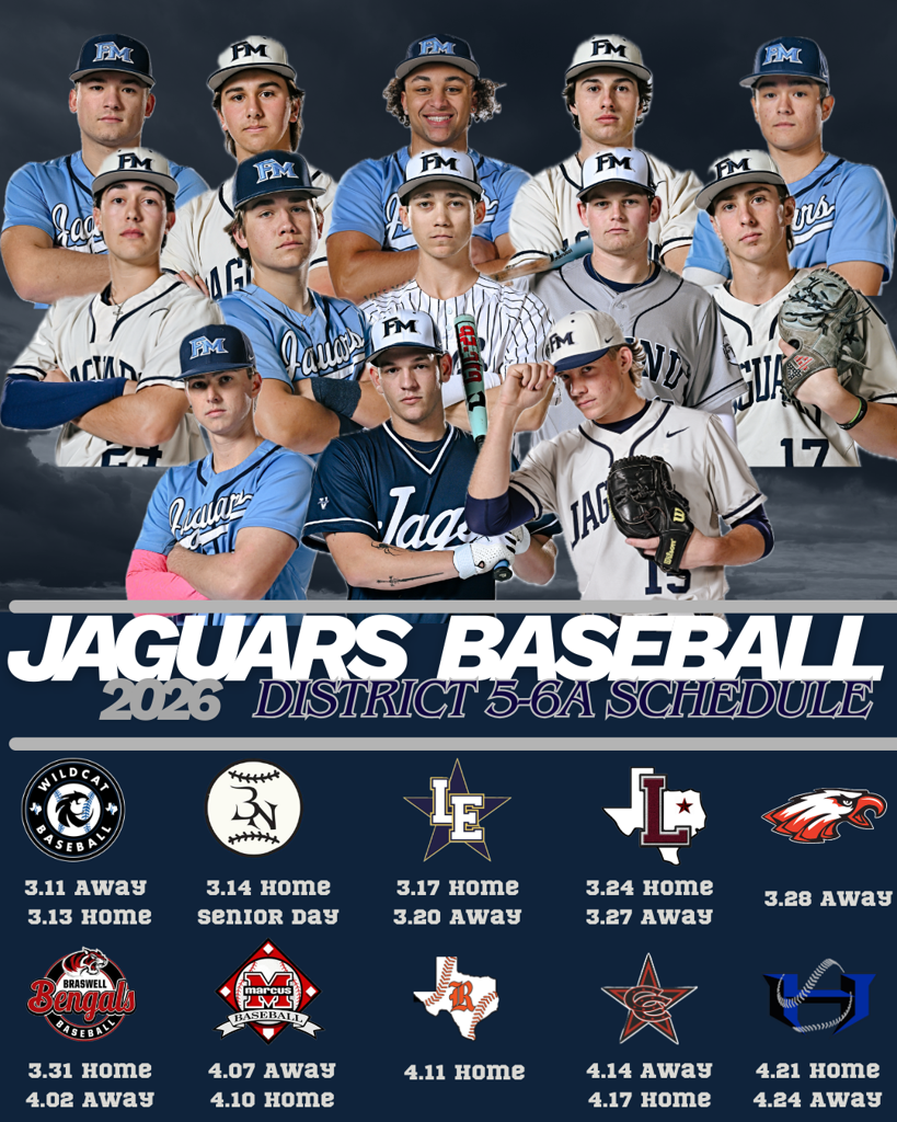 2026 Jaguar Baseball Varsity Schedule