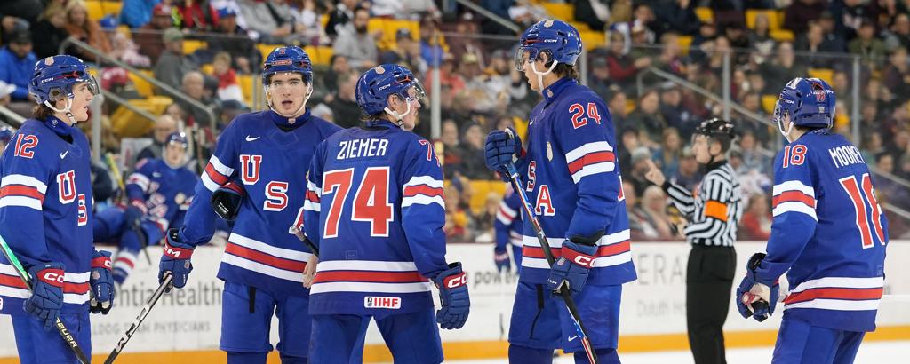U.S. Battles Germany in World Juniors Opener Today at Grand Casino Arena