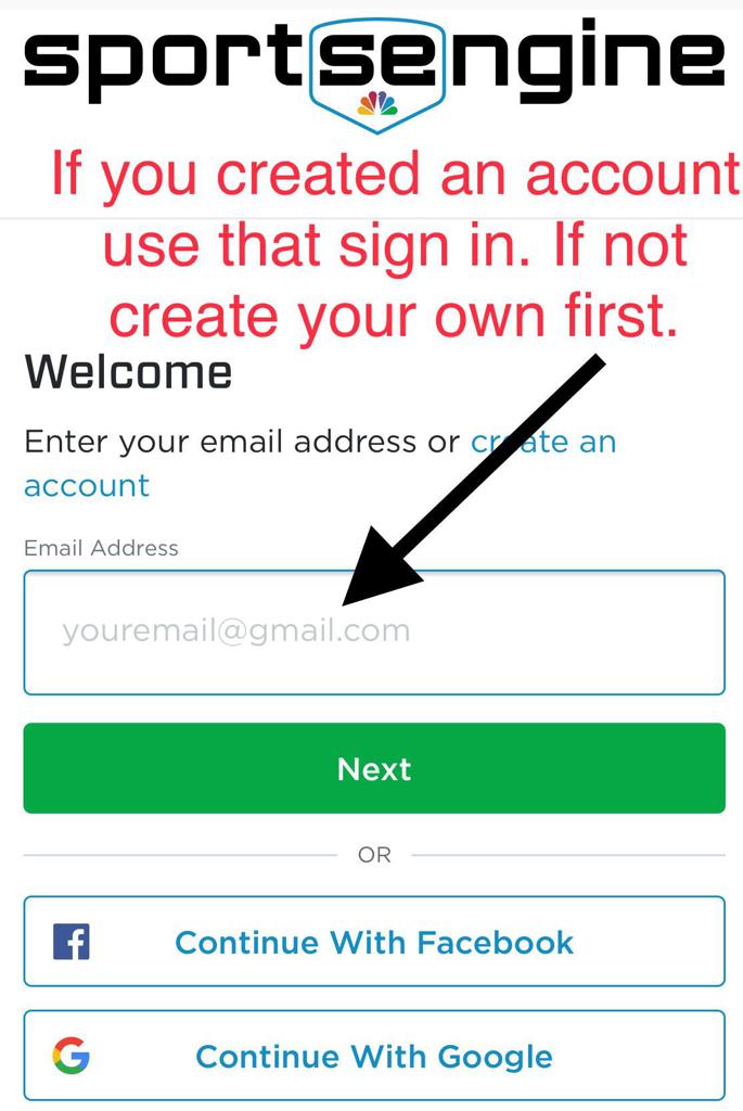 Sports Engine Account Help