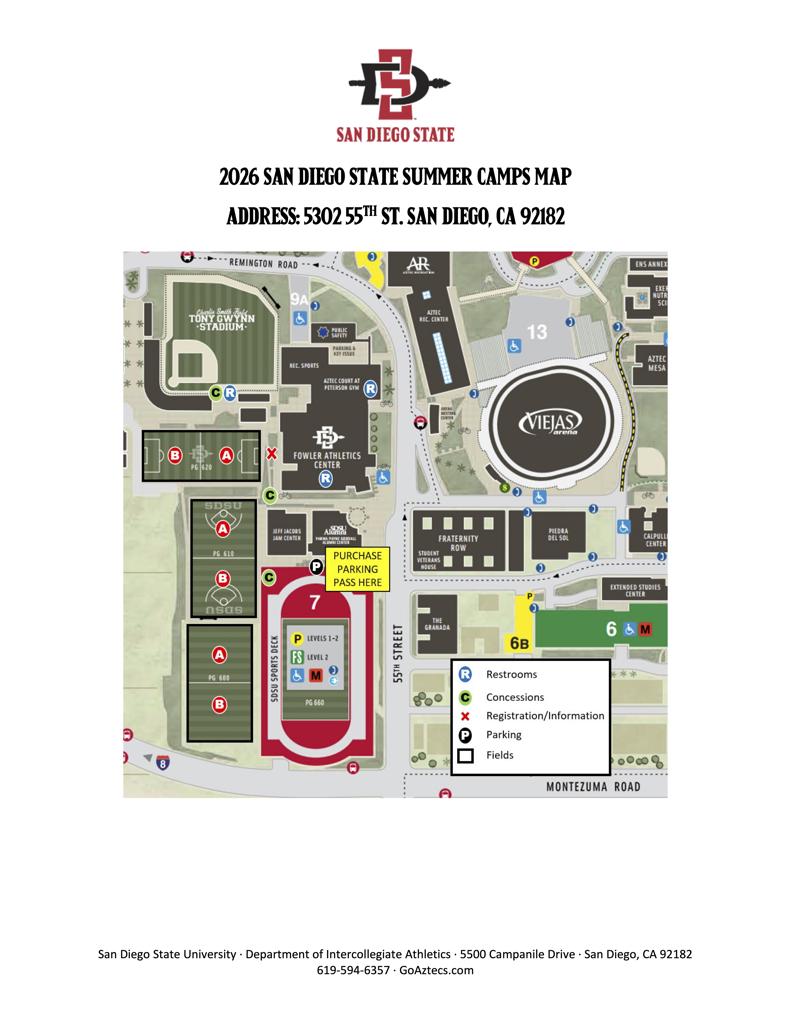 San Diego State University Football Camp